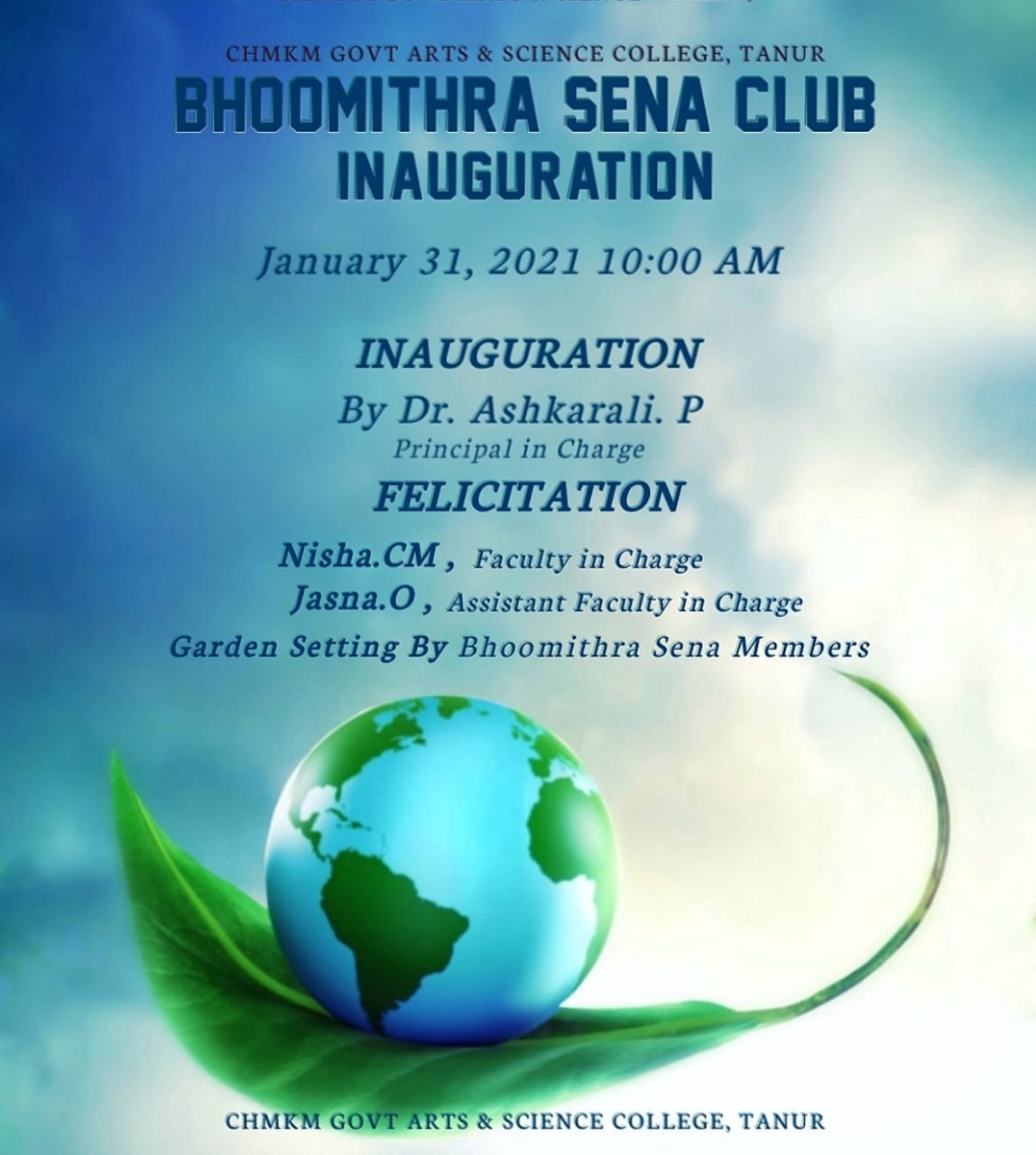 Bhoo Mithra Sena Club – CHMKM Government Arts and Science College Tanur